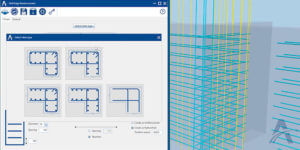 Reinforced complex wall reinforcement in Allplan - By ALLTO PythonParts